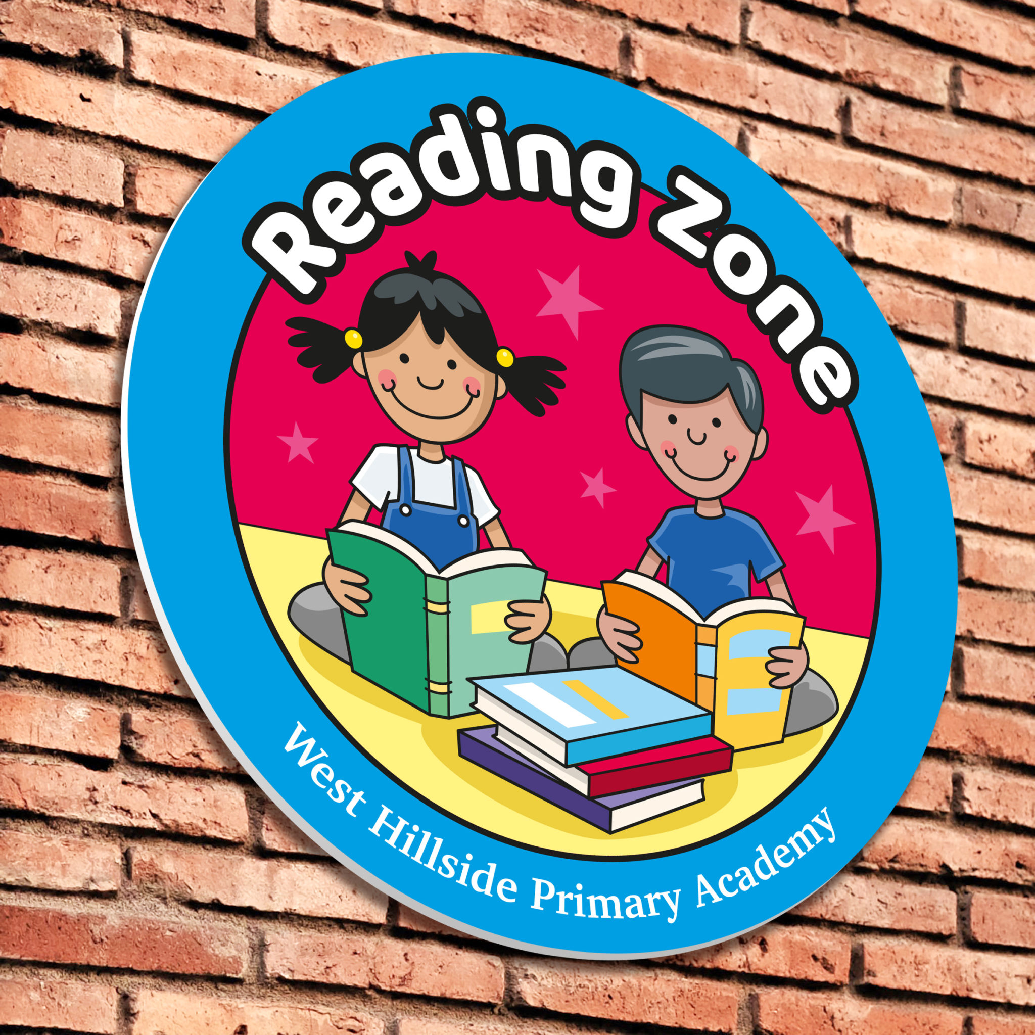 Reading Zone Sign - Customised Zone Sign For Your School
