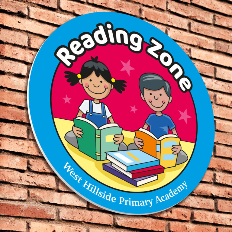 Reading Zone Sign - Customised Zone Sign For Your School