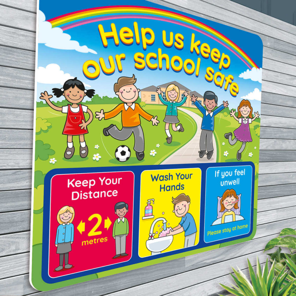 Keep Our School Safe Sign for Schools and Nurseries | Hygiene Signs