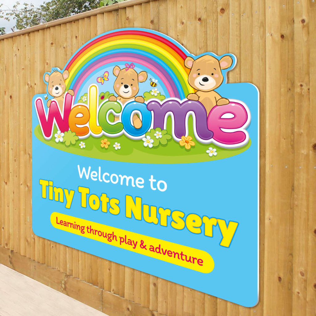 Nursery Welcome Sign - Customised For Your School or Nursery