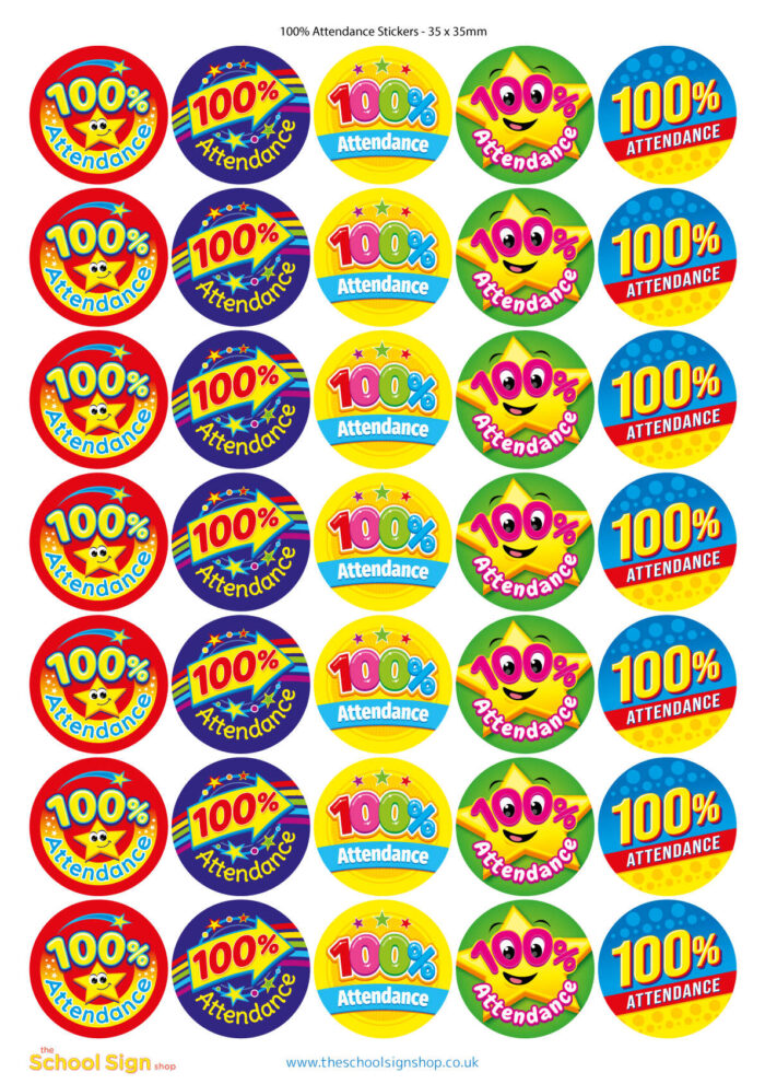 Reward Sticker Sheets - Mixed Pack - Vinyl Reward Stickers for Schools