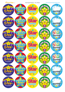 Star Award Sticker Sheet Free Download - Free For Schools