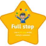 Full Stop Sign - A Sign for supporting English in Schools