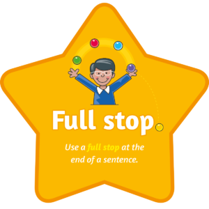 Full Stop Sign - A Sign for supporting English in Schools