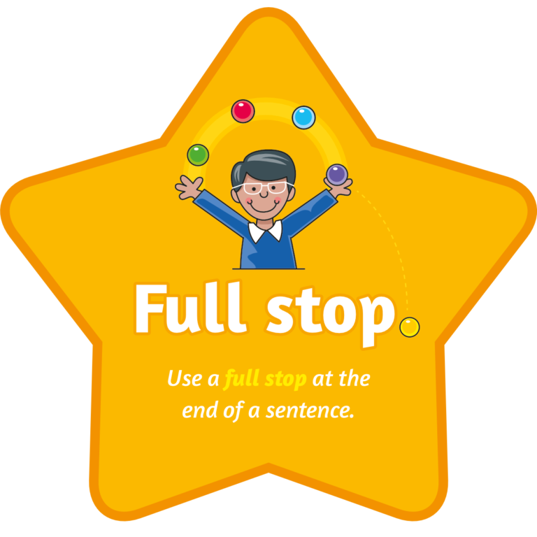 Full Stop Sign - A Sign for supporting English in Schools