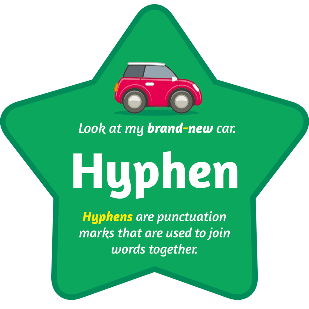 Hyphen Sign - A Sign for supporting English in Schools