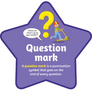 Question Mark Sign - A Sign for supporting English in Schools
