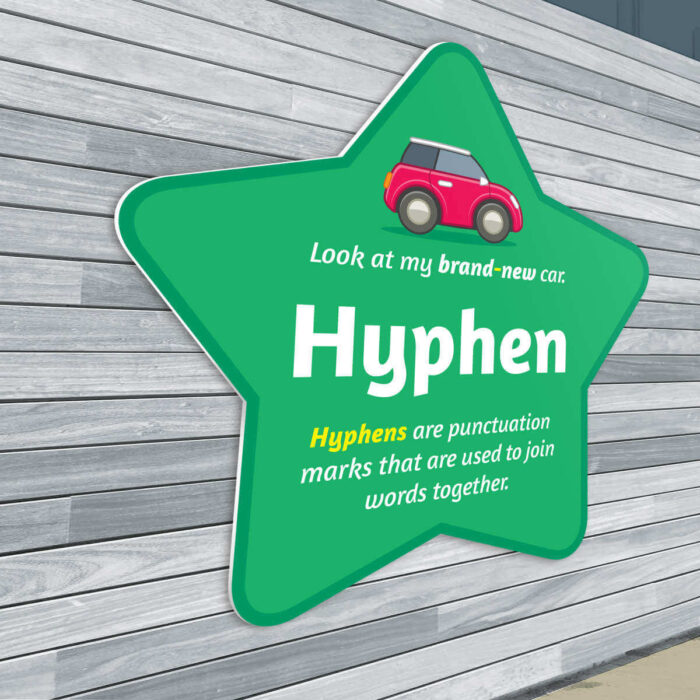 Hyphen Sign - A Sign for supporting English in Schools