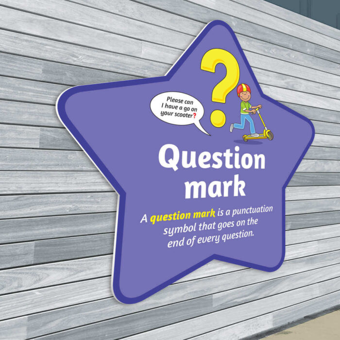 Question Mark Sign - A Sign for supporting English in Schools