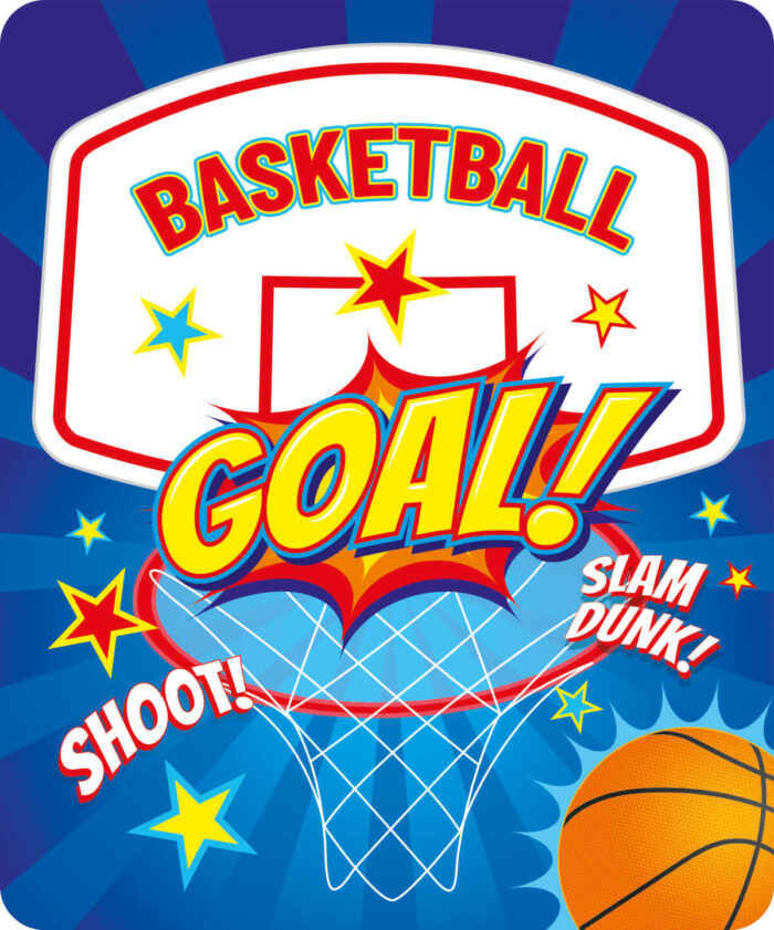 Basketball Target Sign for School Playgrounds and Playing Fields
