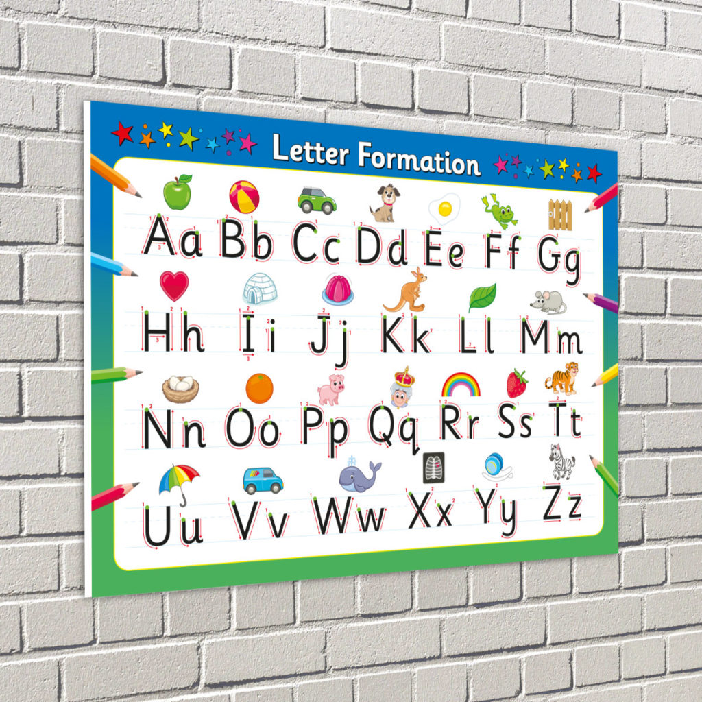 Letter Formation Sign - Beautifully Illustrated Sign for Schools