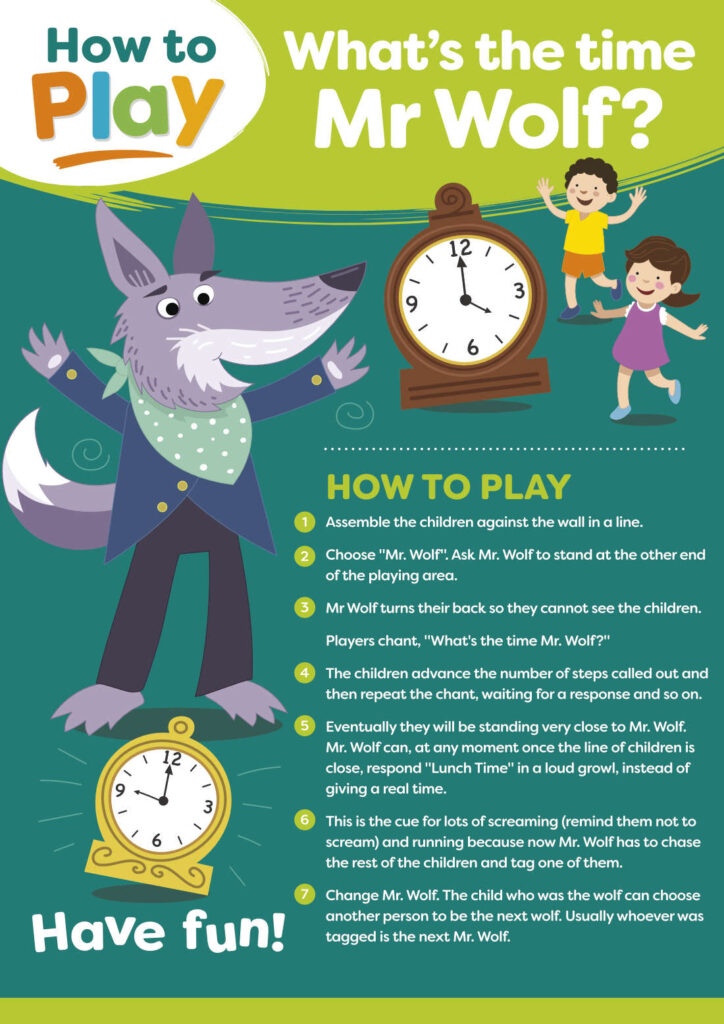 How to Play What's the Time Mr. Wolf Sign - Sign for Schools