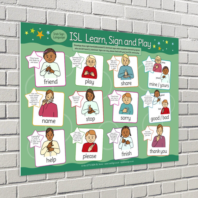 ISL Playtime Words Sign - Irish Sign Language Sign for Schools