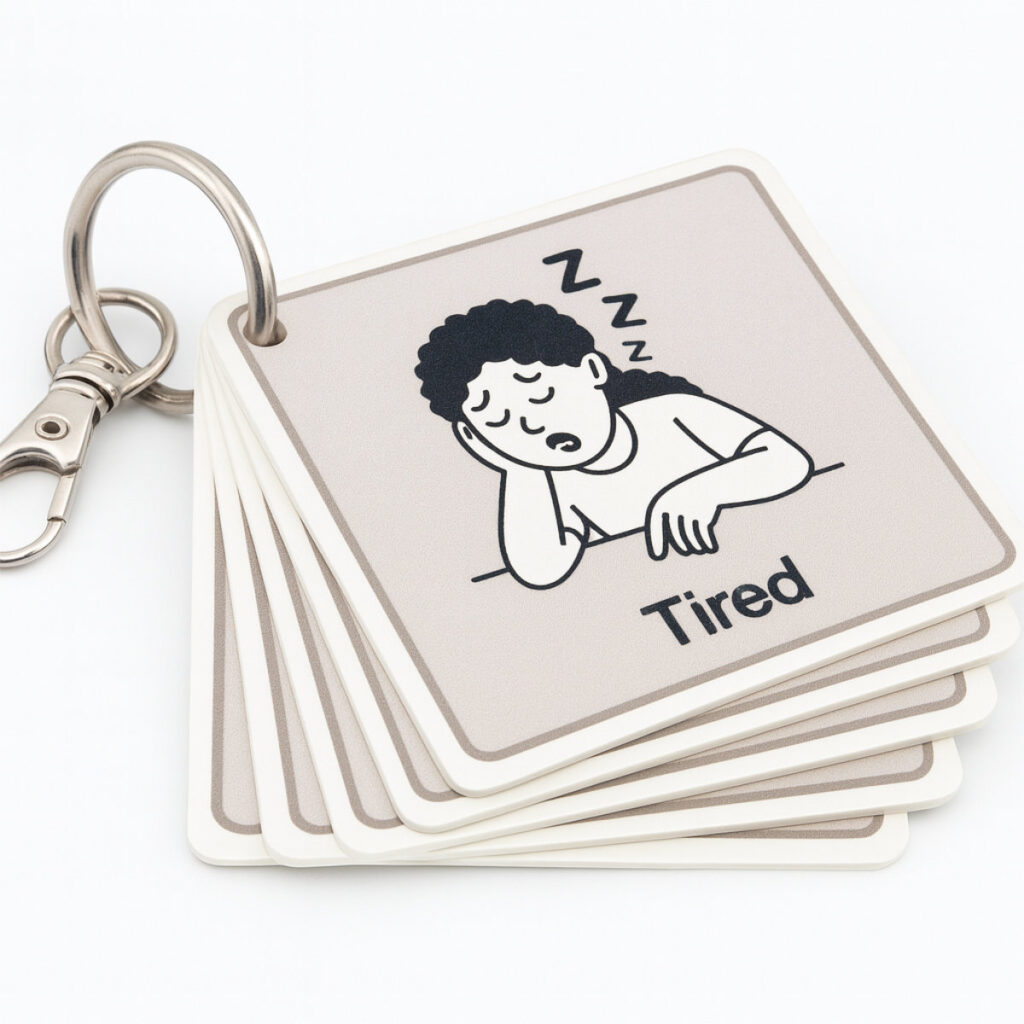 Communication Symbol Key Chains for Schools